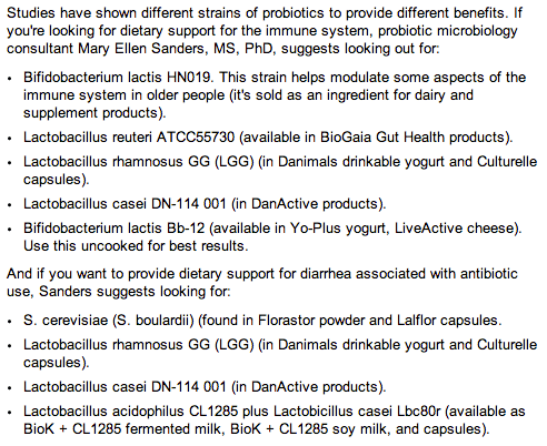 What should I look for when buying probiotics?